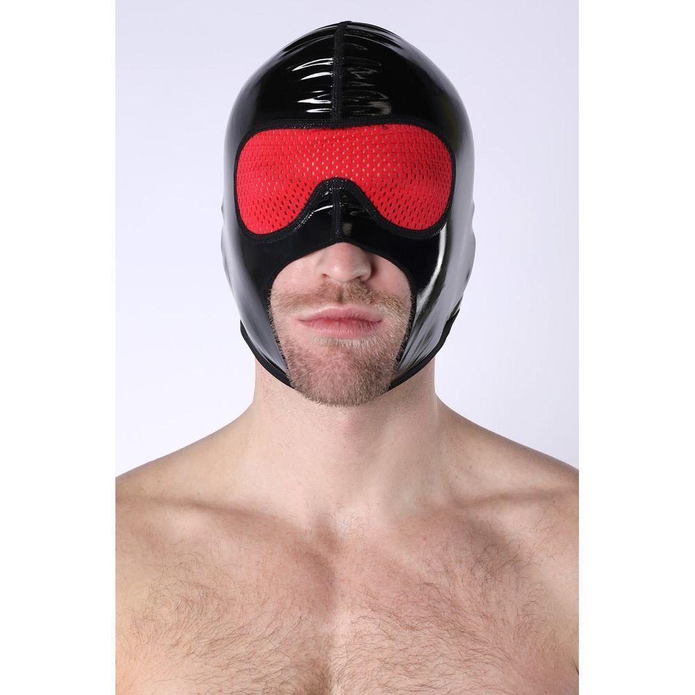 CellBlock 13 - Black Chrome Mesh Eye Hood - Red – Circus of Books